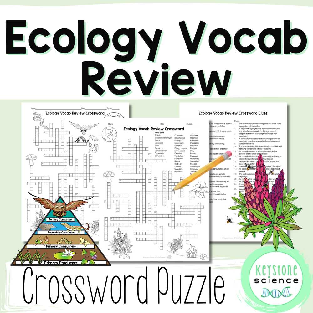 Ecology Vocabulary Review Crossword Puzzle – Keystone Science